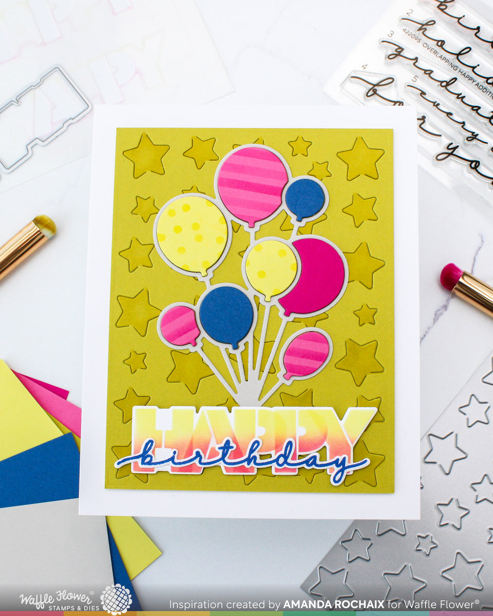 Overlapping Happy Additions Stamp Set – WaffleFlower.com
