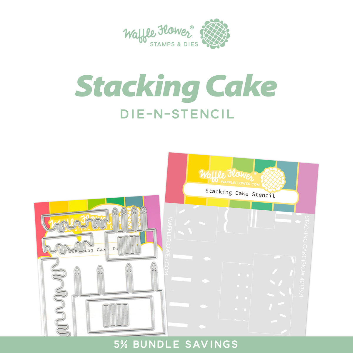 Stacking Cake Die-n-stencil – WaffleFlower.com