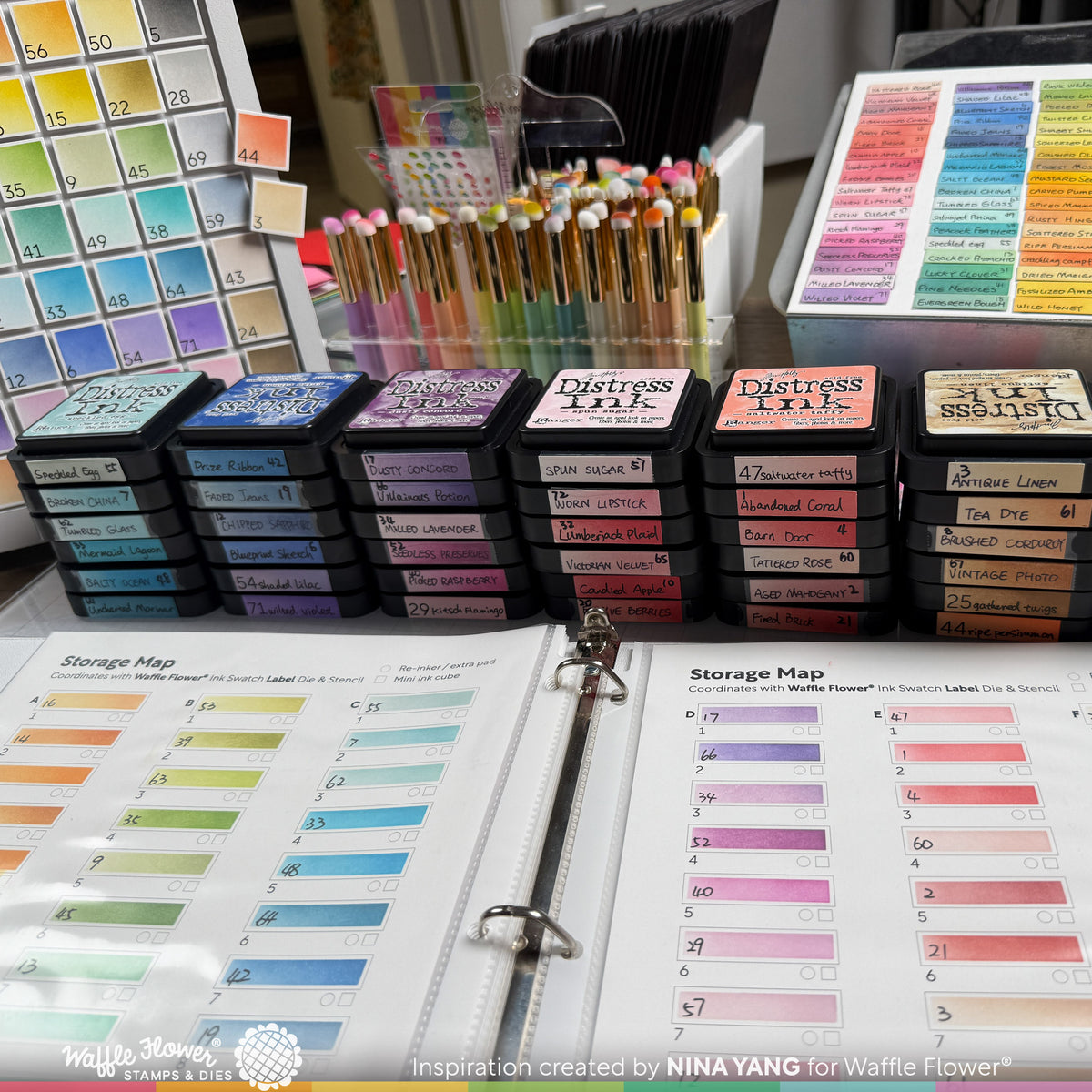 Free Printables for Ink Swatch Label Die & Stencil – WaffleFlower.com