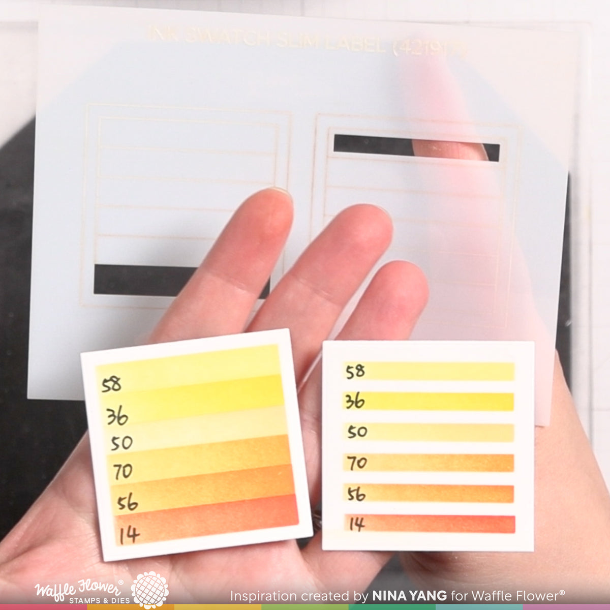 Ink Swatch Slim Label Die – WaffleFlower.com