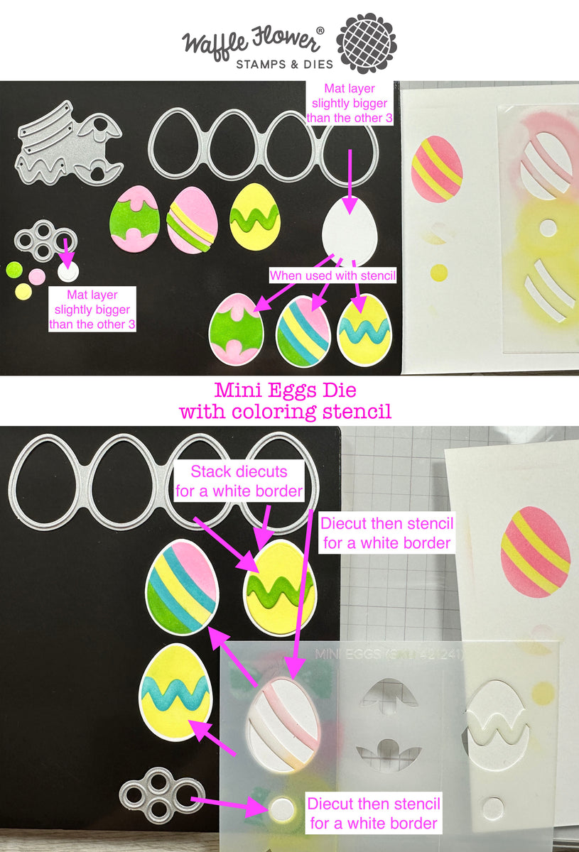 Mini Eggs Stencil – WaffleFlower.com