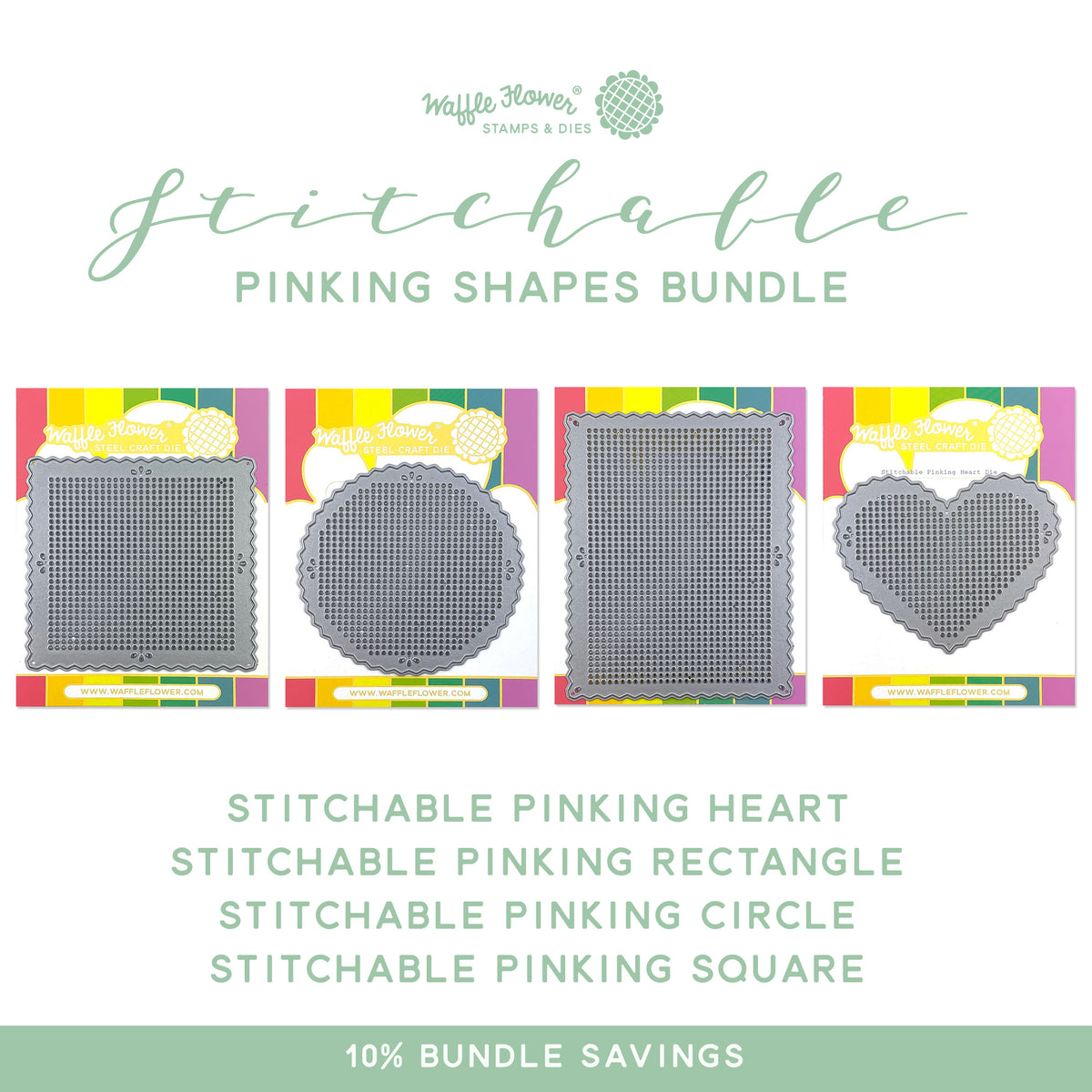 Stitchable Pinking Shapes Bundle – WaffleFlower.com