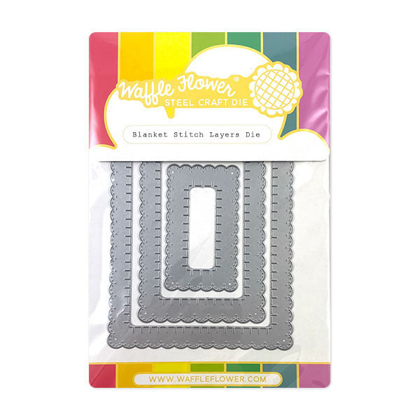 Blanket Stitch Layers Die – WaffleFlower.com