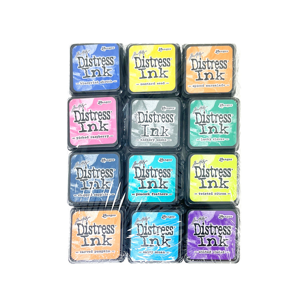 Mini Distress Ink - Rainbow Pack – WaffleFlower.com