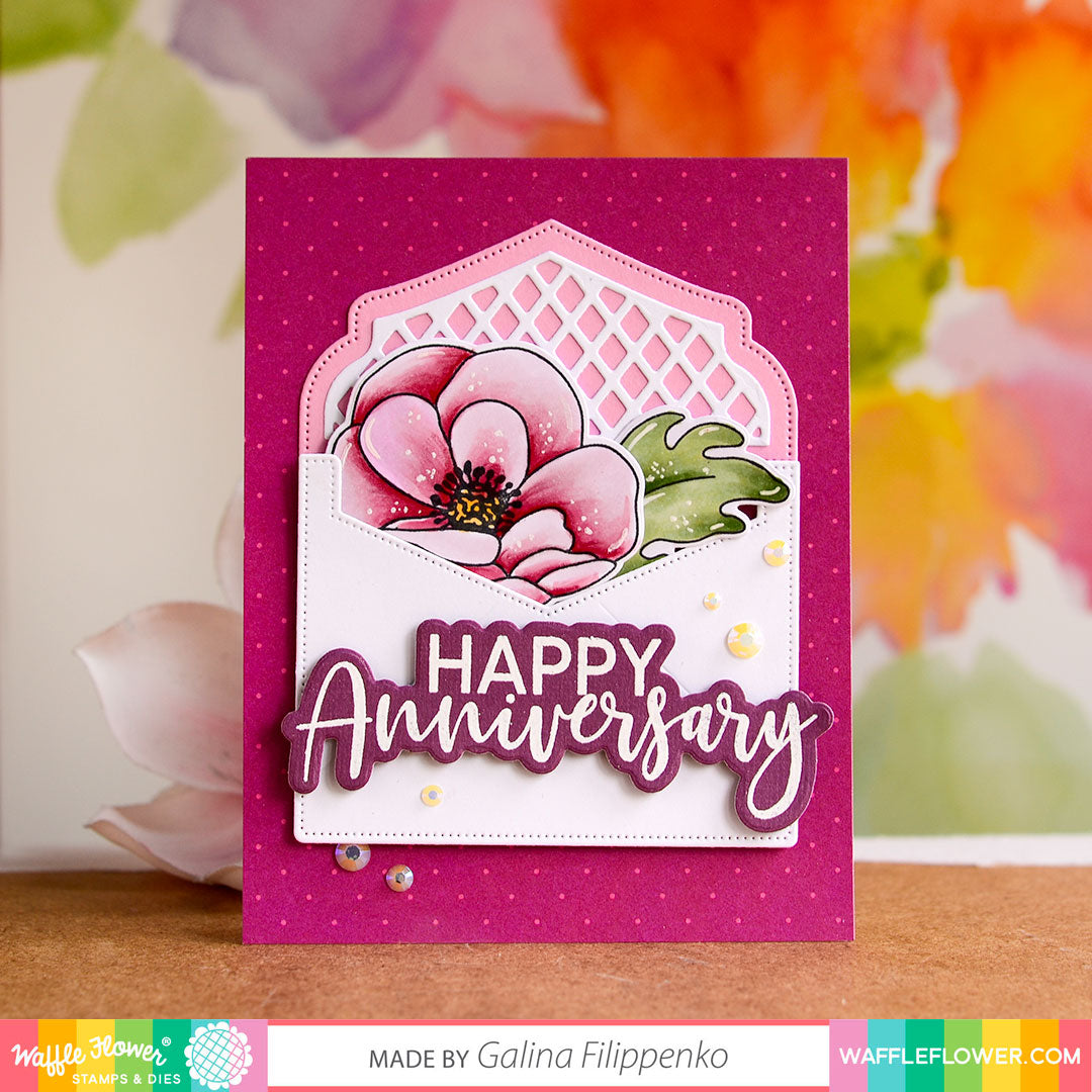 Happy Anniversary Duo Stamp Set – WaffleFlower.com