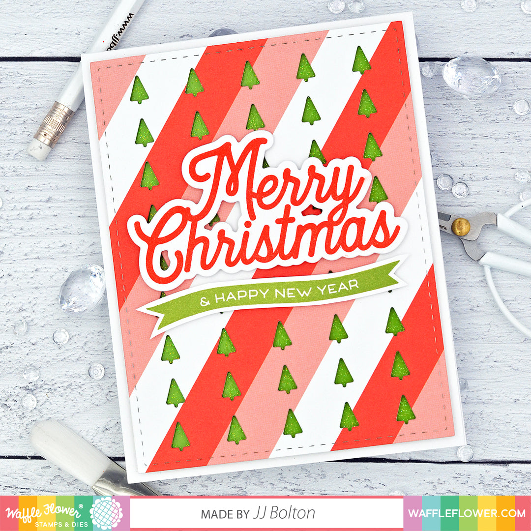 Christmas Stripes Paper Pad – WaffleFlower.com