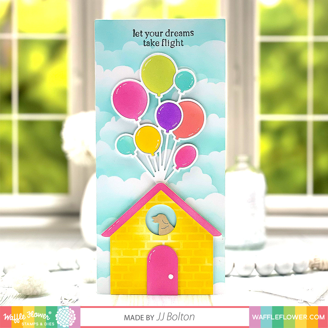 Outlined Balloons Die – WaffleFlower.com