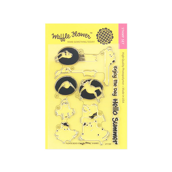 Floatie Boys Stamp Set – WaffleFlower.com