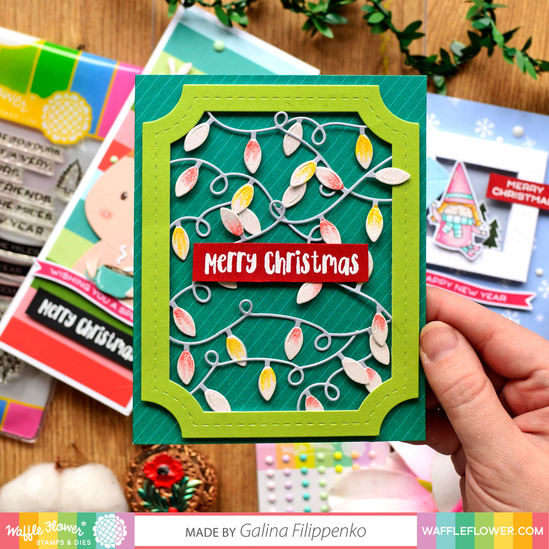 Half-Half Lines - Christmas Paper Pad – WaffleFlower.com